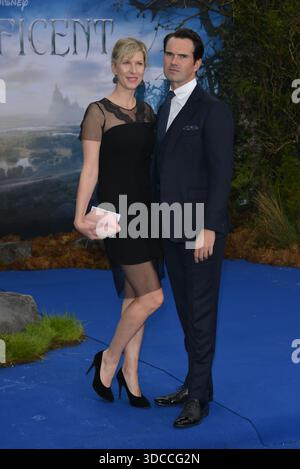 Jimmy Carr and Karoline Copping attend the opening night of Evita, at ...