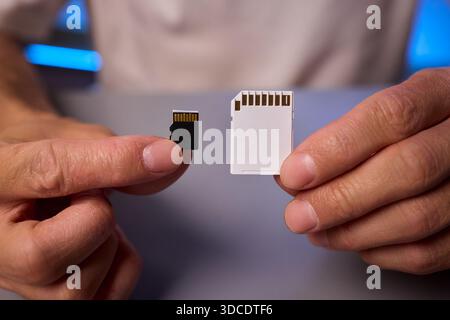 Comparison of SD and MicroSD Cards in Different Hands and Their Various ...