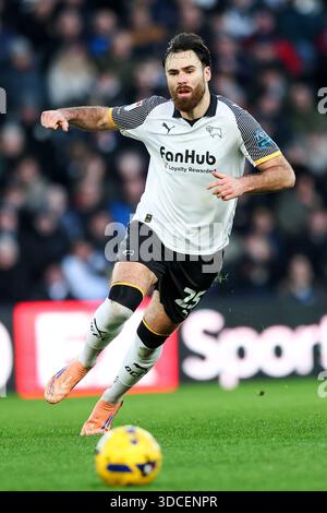 Derby County's Ben Brereton Diaz during the Sky Bet Championship match ...