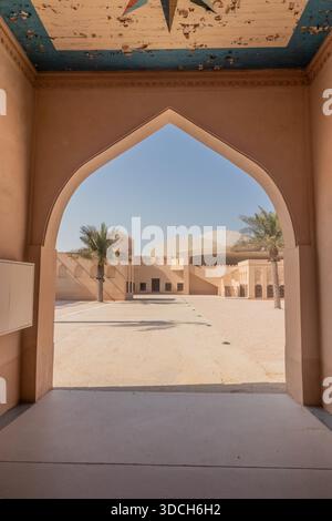 Gate of Sheikh Abdulla bin Jassim Al-Thani Palace in Doha, Qatar Stock ...