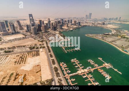 Aerial view of Lusail Marina Qatar. Lusail Tram Station Stock Photo - Alamy
