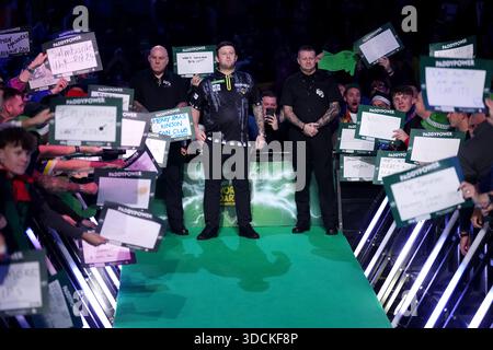England's Callan Rydz ahead of his match against Northern Ireland's ...