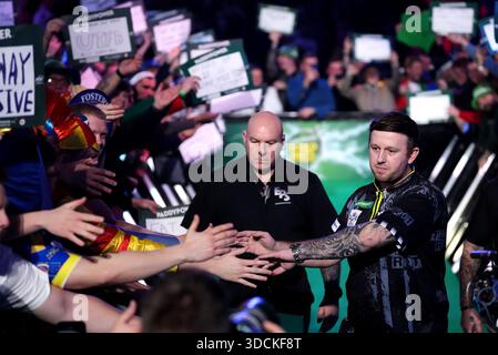 England's Callan Rydz ahead of his match against Northern Ireland's ...