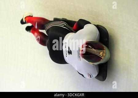 Wenhao Chen of China competes in the Men's Skeleton World Cup in St ...