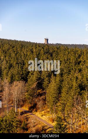 Germany, Thuringia, Suhl, Gehlberg, Schneekopf (second highest mountain ...