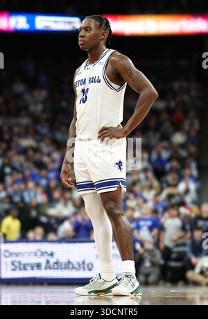 Seton Hall guard Trey Parker (13) after the win at Prudential Center ...