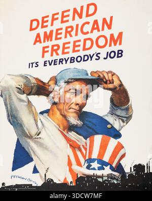 Uncle Sam – American World War II Propaganda Poster (U.S. Government ...