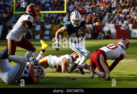 Dallas Cowboys' Malik Davis runs during the first half of an NFL ...