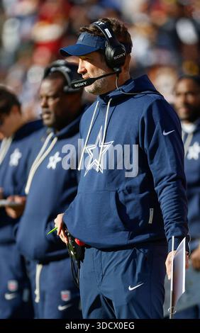 Dallas Cowboys head coach Brian Schottenheimer responds to a question ...