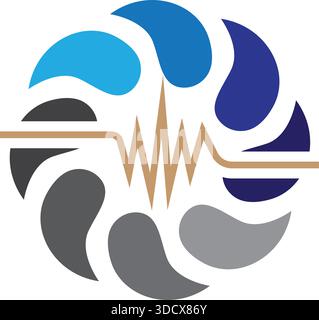 sound wave logo vector template Stock Vector Image & Art - Alamy