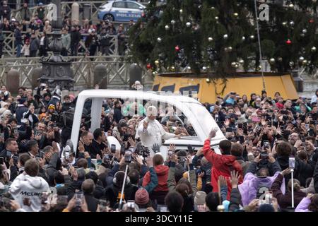 Pope Leo XIV seen before closing the Holy Door of St. Peter's Basilica ...
