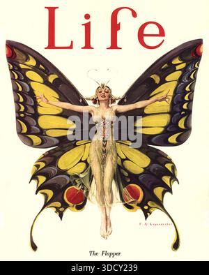 "The Flapper" Life Magazine Cover 1922 by Frank Xavier Leyendecker ...