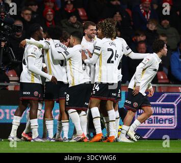 Wrexham, UK. 26th Dec, 2025. Patrick Bamford of Sheffield United ...