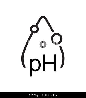 Water drop and ph scale word. ph concept stock illustration Stock Photo ...