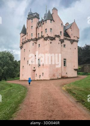 Craigievar Castle is an iconic Scottish castle in pink, located in ...