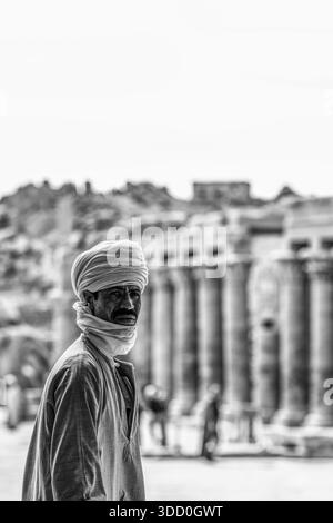 Aswan, Egypt - February 16, 2021: image of Philae Temple, an ancient ...