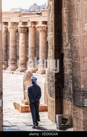 Aswan, Egypt - February 16, 2021: image of Philae Temple, an ancient ...