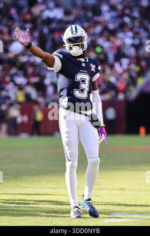 Dallas Cowboys wide receiver George Pickens tosses a ball during NFL ...