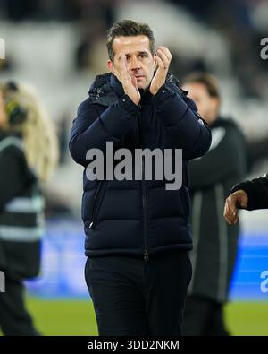 Marco Silva, Manager of Fulham clapping the fans after the Fulham v ...