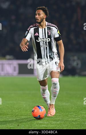 Lloyd Kelly of Juventus FC in action during the Serie A football match ...