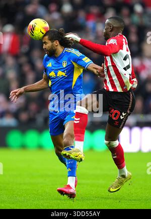 Sunderland's Nordi Mukiele during the Premier League match at Tottenham ...