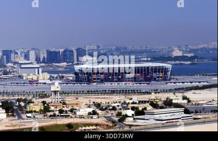 Aerial view of Stadium 974 in Doha, Qatar Stock Photo - Alamy