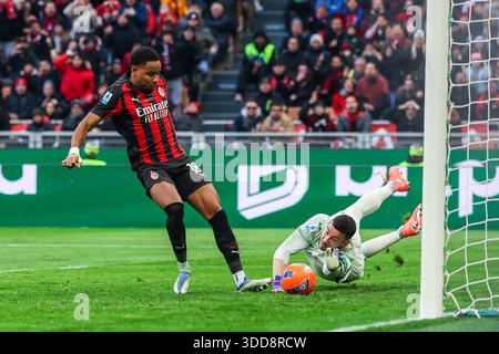 Christopher Alan Nkunku (Milan) scores the 1-0 goal during ACF ...