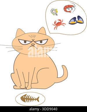 cartoon cat with thought bubble Stock Vector Image & Art - Alamy