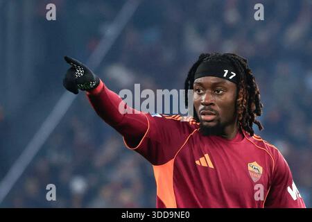 Manu Koné the Italian championship Serie A 2025-2026 football match ...