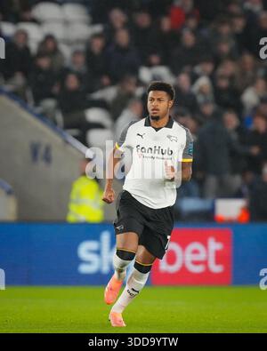 Rhian Brewster of Derby County during the Derby County v Leeds United ...