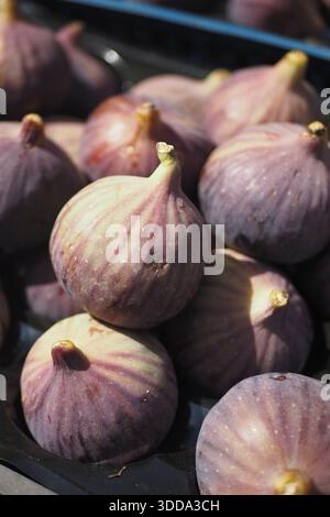 Fresh Figs at a fresh produce stall in London's Borough Market Stock ...