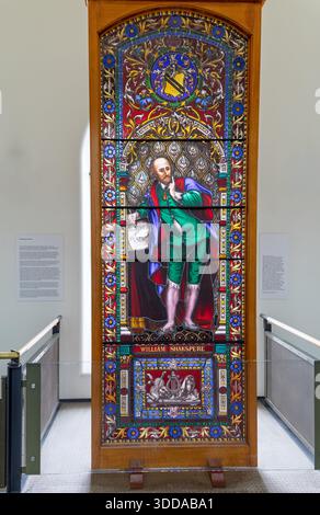 The Shakespeare Window at the State Library Melbourne Victoria Stock ...