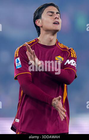 Paulo Dybala of AS Roma looks dejected during the Serie A match between ...