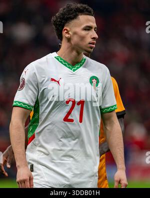 Chemsdine Talbi of Morocco during the International Friendly football ...