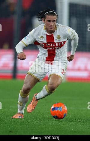 Lorenzo Colombo of Genoa CFC seen in action during Serie A 2025/26 ...