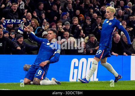 Chelsea's Alejandro Garnacho celebrates after scoring his side's first ...
