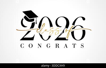 Class Of 2026 Design Vector Stock Vector Image & Art - Alamy