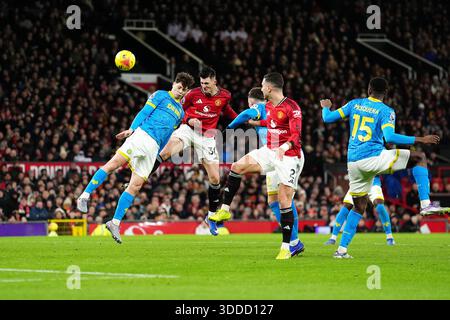Benjamin Sesko #30 of Manchester United F.C. in action during the ...