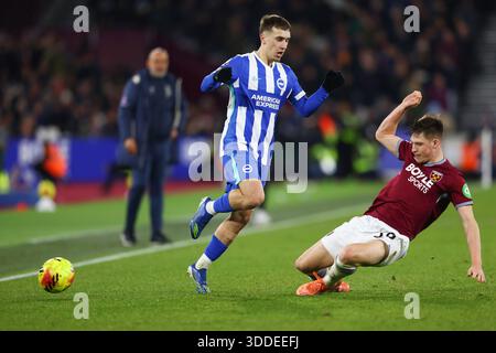West Ham defender Oliver Scarles looks on during the West Ham United v ...