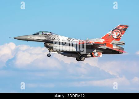 Polish Air Force F-16Cs during NATO's Tiger Meet exercises in Beja ...