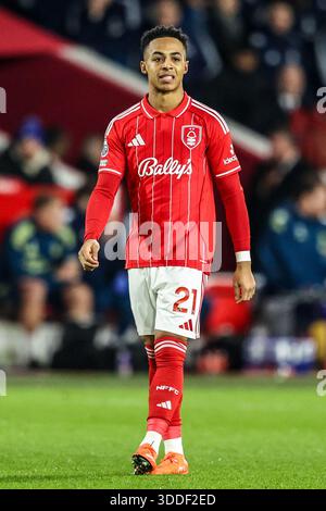 Omari Hutchinson of Nottingham Forest during the Premier League match ...