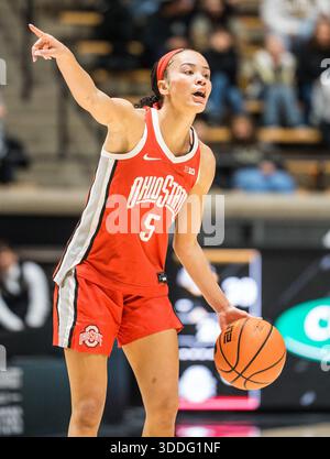 Ohio State guard Ava Watson (5) in action during an NCAA basketball ...