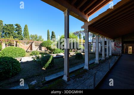 The House of Julia Felix in Pompeii, as depicted in this artwork ...