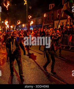 The Biggar Hogmanay bonfire was lit by Robin Galbraith assisted by ...