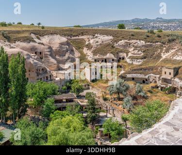 A view of the ancient rock-cut dwellings at Holy Austin Rock Houses ...