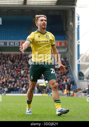Sam Smith of Wrexham celebrates after scoring a goal to make it 0-1 ...