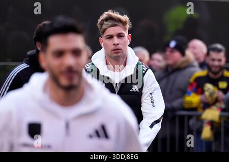 Emile Smith Rowe of Fulham arrives prior to the Premier League match ...
