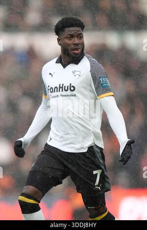Derby County's Patrick Agyemang during the Sky Bet Championship match ...