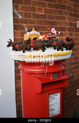 Christmas Post Box Topper Stock Photo - Alamy
