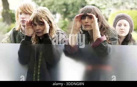 L to R: Domhnall Gleeson, Carey Mulligan, Keira Knightley and Andrea ...